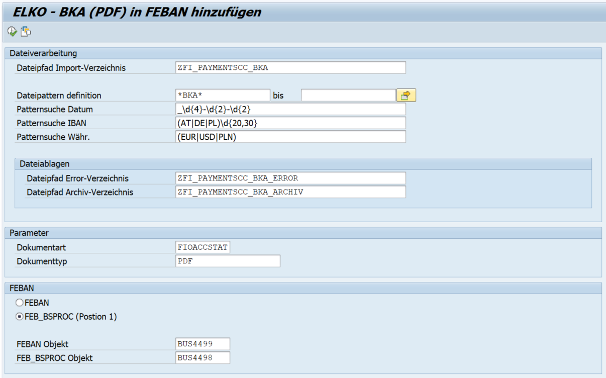 PAYMENTS.CC Sichere Archivierung des PDF Kontoauszugs in SAP FEBAN